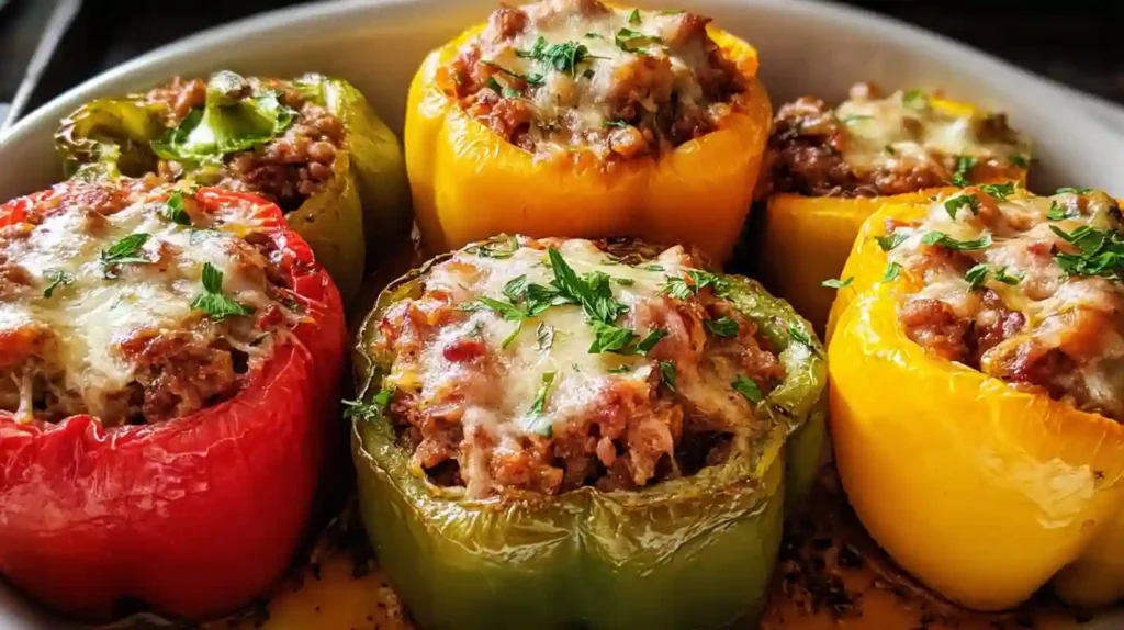 Savory Stuffed Bell Peppers Ground Beef You’ll Love